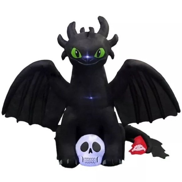 Gemmy | Holiday | 7 Ft How To Train Your Dragon Toothless With Skull ...
